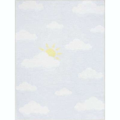 Luxe Weavers Marble Abstract Clouds Area Rug,blue,5'x7' : Target
