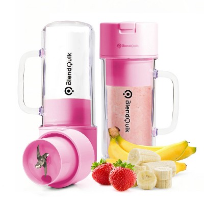 BlendQuik Personal Portable Blender for Shakes and Smoothies Leakproof ...