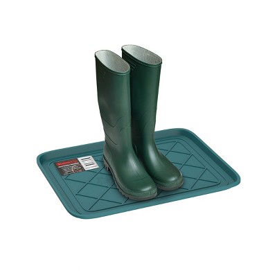 All Weather Boot Tray - Small Water-resistant Plastic Utility Shoe Mat ...