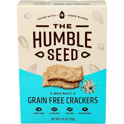 The Humble Seed Grain Free Crackers Sea Salt - Case Of 6 - 4.25 Oz : Target