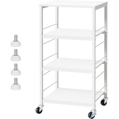 Nex 4 Tier Storage Cart With Mesh Basket Black : Target