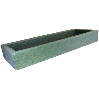 Emsco Low Profile Trough Rectangular Outdoor Planter Box Jade Green 38. ...