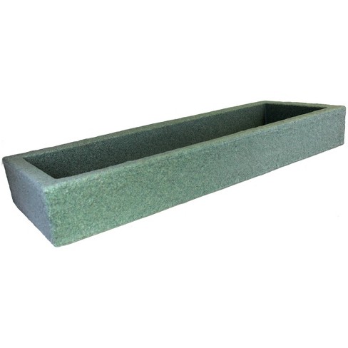 Emsco Low Profile Trough Rectangular Outdoor Planter Box Jade Green 38. ...