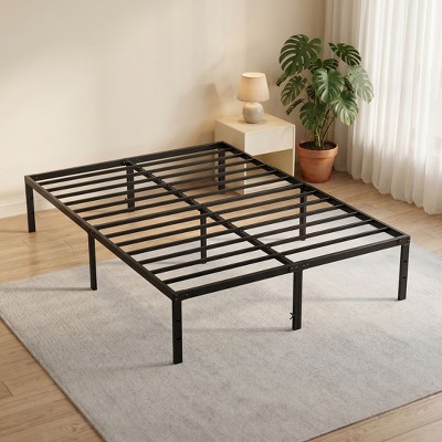 JIONJOY 12" Steel Bed Frame 1000LB, Easy Lock Assembly, Reserved Holes ...