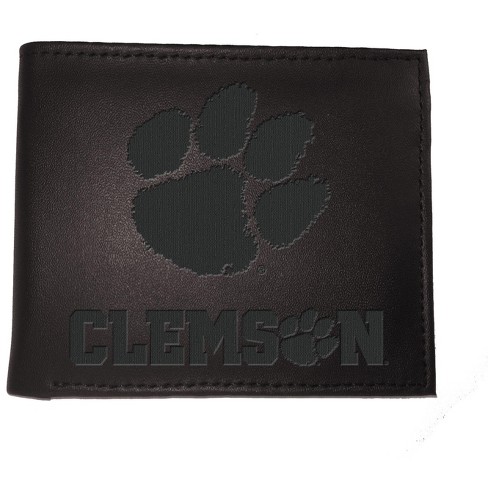 Evergreen Ncaa Clemson Tigers Black Leather Bifold Wallet Officially ...