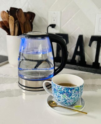Electric Tea Kettle - 1.8l Glass & Stainless Steel Electric Tea Kettle ...