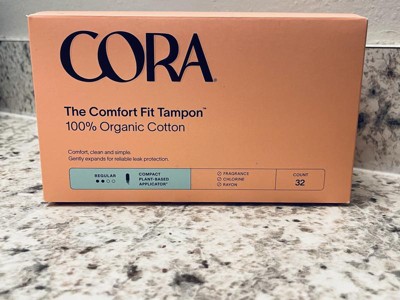 Cora Organic Cotton Tampons Mix Pack - Light/regular/super Absorbency ...