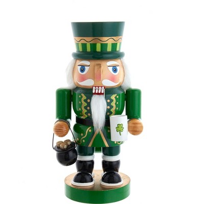 Kurt Adler 10-Inch Wooden Irish Nutcracker : Target