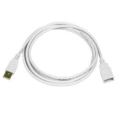 Monoprice Usb 2.0 Extension Cable - 6 Feet - White | Usb Type-a Male To ...