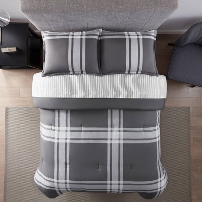 Jax Plaid Antimicrobial Bedding Set - Serta : Target