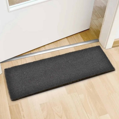 Evideco French Home Goods Sheltered Long Front Door Mat Grey Coir Coco ...