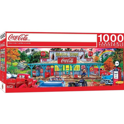 Masterpieces Inc Coca-cola Stop-n-sip Panoramic 1000 Piece Jigsaw Puzzle : Target
