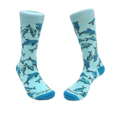 Dolphin Pattern Socks (women's Sizes Adult Medium) From The Sock Panda : Target