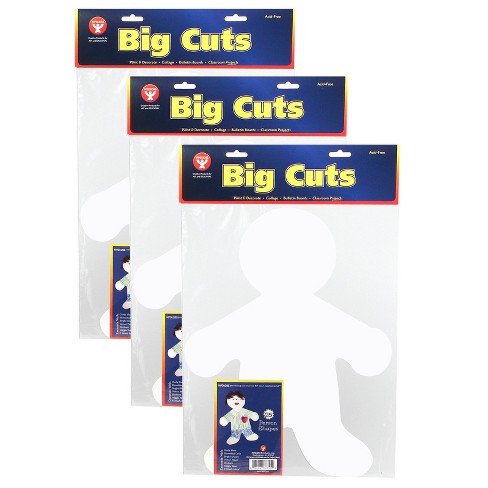 Hygloss® 16" Me Kid Big Cut-outs Paper Shape, 25 Per Pack, 3 Packs : Target