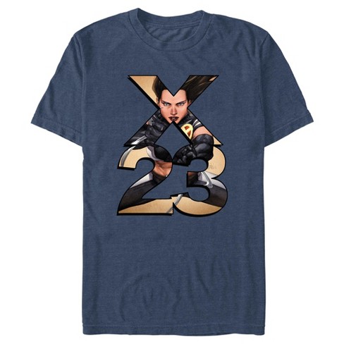 Men's Marvel X-men '97 X-23 Icon T-shirt - Navy Blue Heather - Medium ...