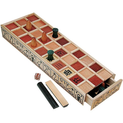 We Games Wood Senet Game - An Ancient Egyptian Board Game : Target