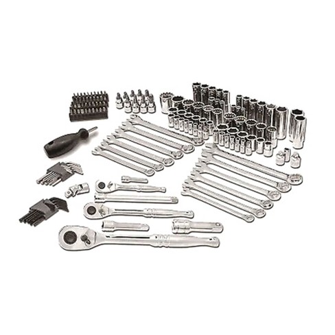 Master Mechanic 152 Piece Mechanics Sae And Metric Socket Tool Kit With ...