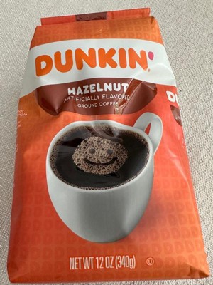 Dunkin' Hazelnut Flavored Light Roast Ground Coffee - 12oz : Target