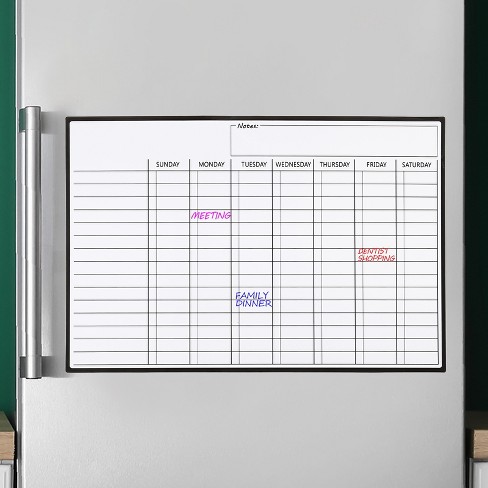 Unique Bargains Magnetic Dry Erase Planning Board 1 Pcs : Target
