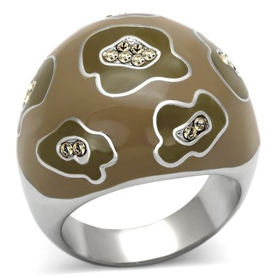 Slickblue Women’s Statement Cocktail Ring, Citrine Yellow Crystal ...