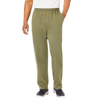 Kingsize Men's Big & Tall Fleece Open-bottom Sweatpants - Big - 9xl ...
