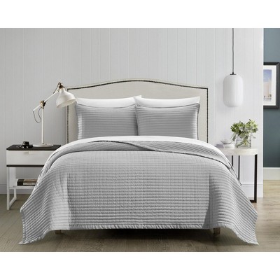 Chic Home Xavier Quilt Set Geometric Square Tile Pattern Bed In A Bag ...