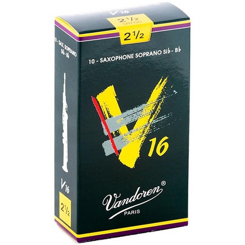 Vandoren V16 Soprano Saxophone Reeds Strength 2.5, Box Of 10 : Target