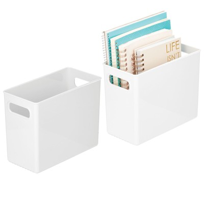 mDesign Plastic Stackable Home Office Storage Organizer : Target