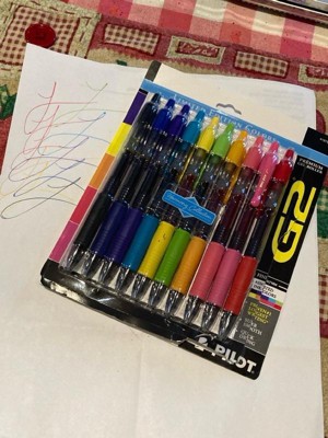Pilot 18ct G2 Gel Pens Fine Point 0.7mm Assorted Inks : Target