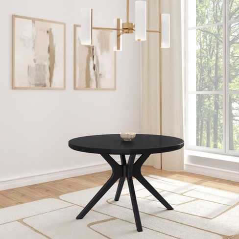 Plank+beam Verso Round Dining Table, 47 Inch Solid Wood Kitchen ...