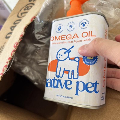 Native Pet Pump Bottle Omega Oil With Fish For Dogs - 8oz : Target