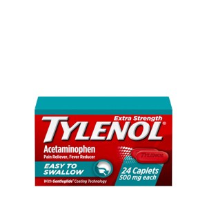 Tylenol Extra Strength Acetaminophen - Easy To Swallow Pain Reliever ...