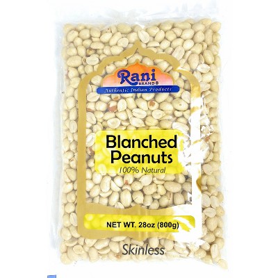 Peanuts Skinless (blanched, Uncooked) - 28oz (800g) - Rani Brand ...
