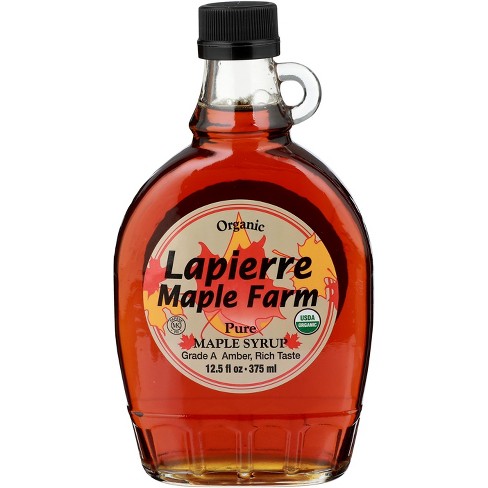 Lapierre Maple Farm Amber Rich Taste Maple Syrup - Case Of 12 - 12.5 Fl ...