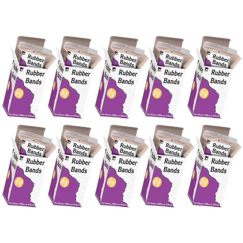 Charles Leonard Rubber Bands, 3-1/2" X 1/8", 1/4 Lb Box, 10 Boxes : Target
