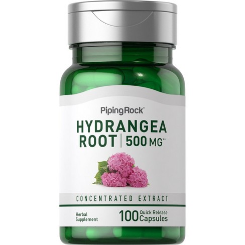 Piping Rock Hydrangea Root Capsules 500mg | 100 Count : Target