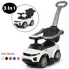 Costway 3 In 1 Ride On Push Car Toddler Stroller Sliding Car W/music ...