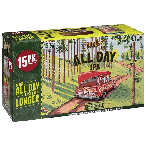Founders All Day Ipa Beer - 15pk/12 Fl Oz Cans : Target