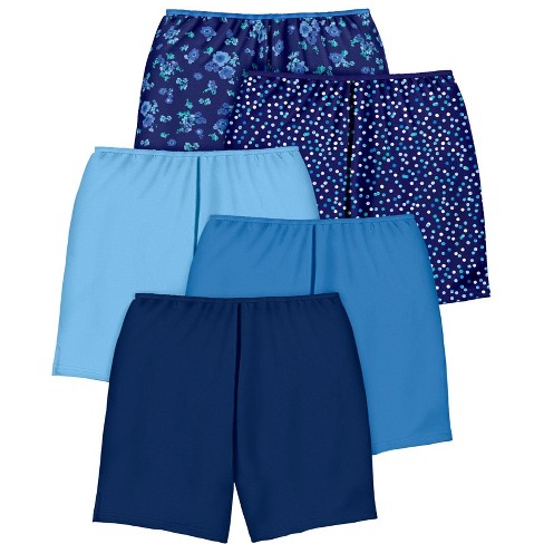 Comfort Choice Women's Plus Size Cotton Boxer 5-pack - 9, Evening Blue ...