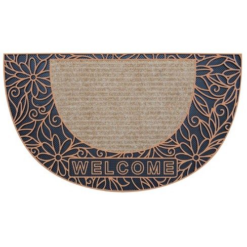 J&v Textiles Original Durable Rubber Door Mat, 18x28, Heavy Duty ...