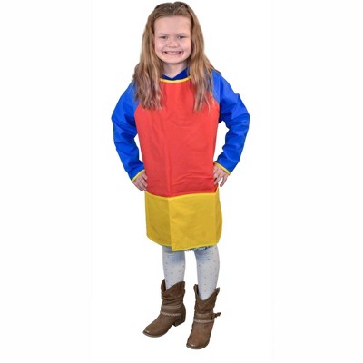 Creativity Street Long Sleeve Plastic Art Smock, Blue, 22" X 18", Pack ...