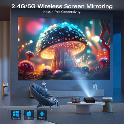 Goodee Projector 4k Wifi And Bluetooth Supported, Fhd 1080p Mini ...