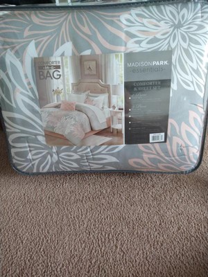 California King Calla Comforter Sheet Set - Blush/gray : Target