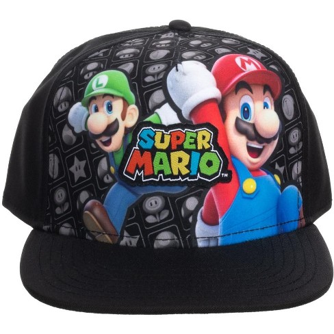 Super Mario Youth Snapback Hat W/ Woven Patch : Target