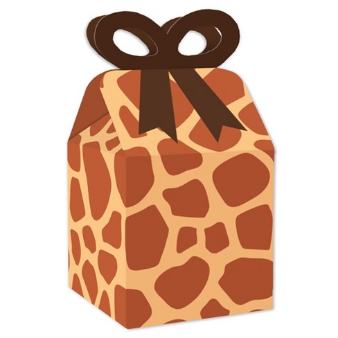 Big Dot Of Happiness Giraffe Print - Square Favor Gift Boxes - Safari ...