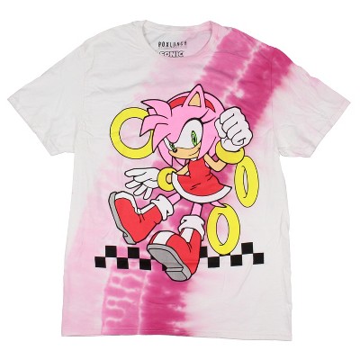Sonic The Hedgehog Women's Amy Rose Big Print Tie Dye T-shirt (3xl ...