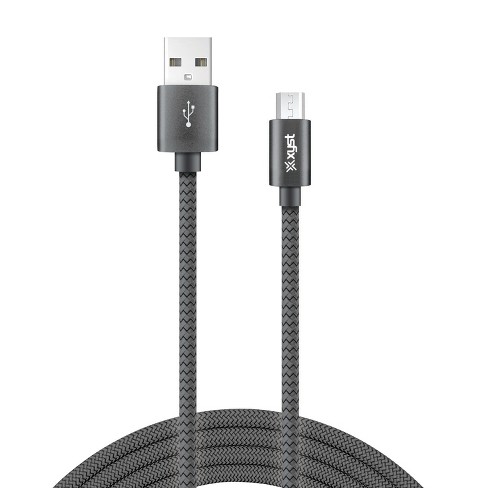 Xyst™ Charge And Sync Usb To Micro Usb Braided Cable, 10 Ft. : Target