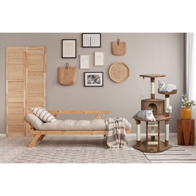 Go Pet Club 48" Classic Cat Tree Condo With Sisal Covered Posts F06 ...