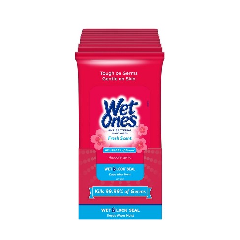Wet Ones Antibacterial Hand Wipes - Fresh Scent - 20ct/10pk : Target
