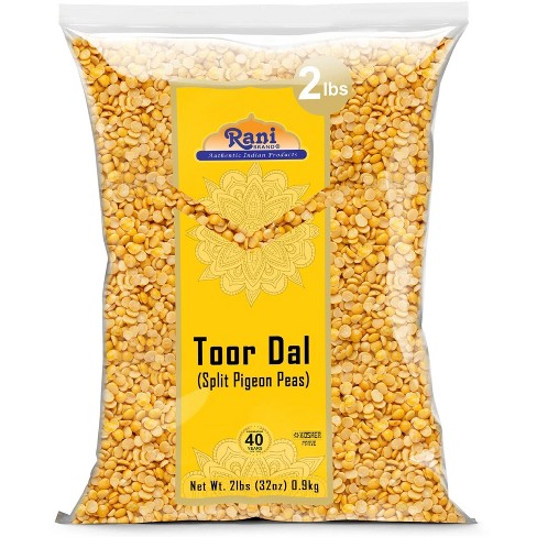 Toor Dal (split Pigeon Peas) - 32oz (2lbs) 908g - Rani Brand Authentic ...